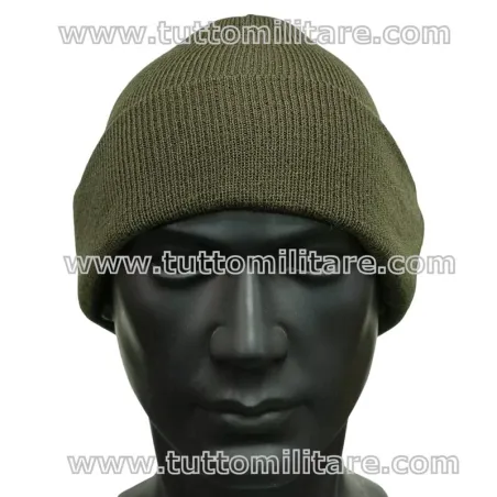 Papalina in Maglia Watch Cap Verde – Copricapo Termico Outdoor