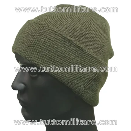 Papalina in Maglia Watch Cap Verde – Copricapo Termico Outdoor